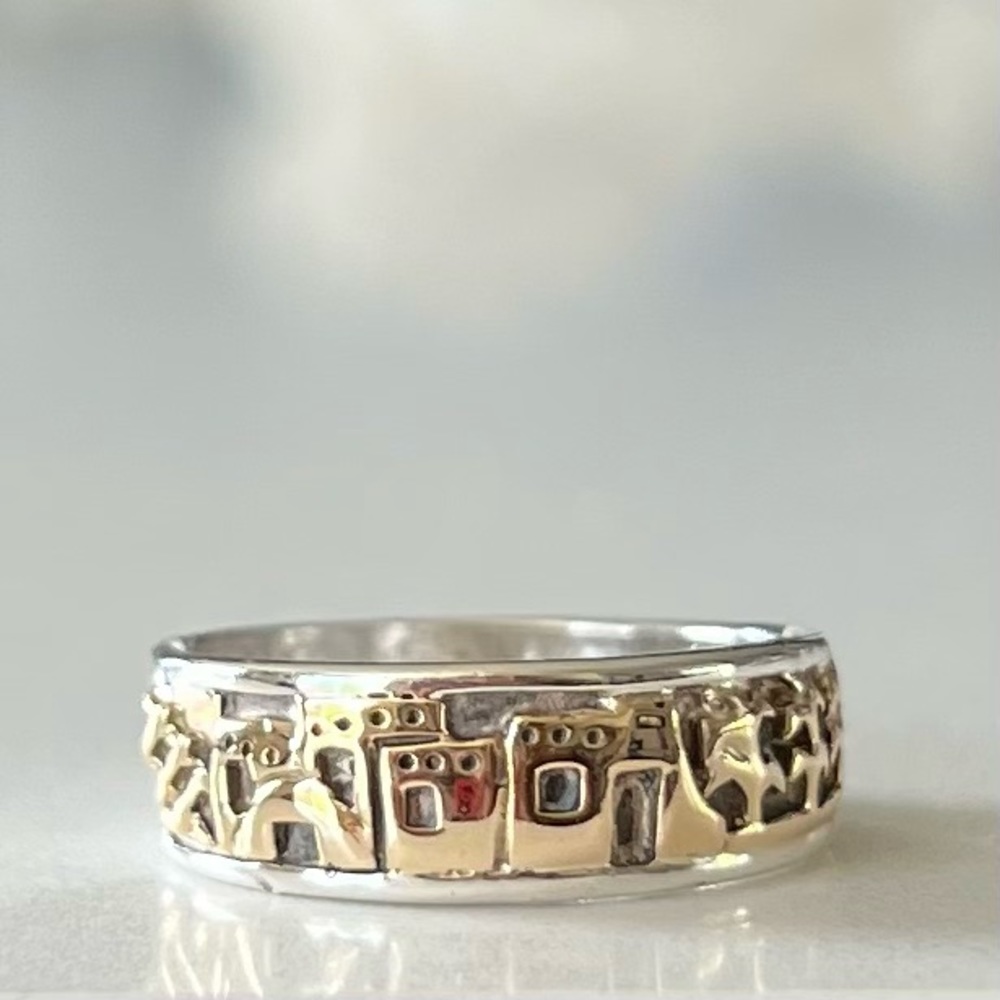 Teme Navajo Storyteller 14k Gold Over Silver Ring - Gem